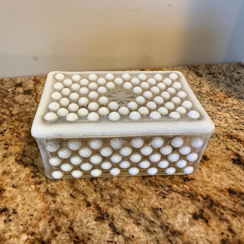 Fenton Hobnail Opal Glass - Etsy
