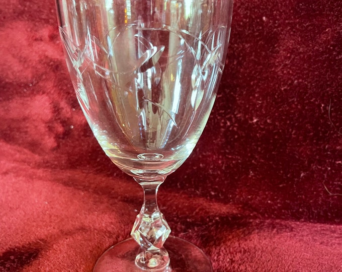 Vintage Wallace Crystal Cut Glass Pitcher - Etsy