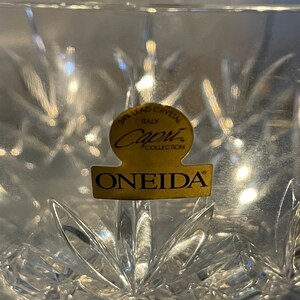 Vintage Oneida Crystal Bowl - Etsy