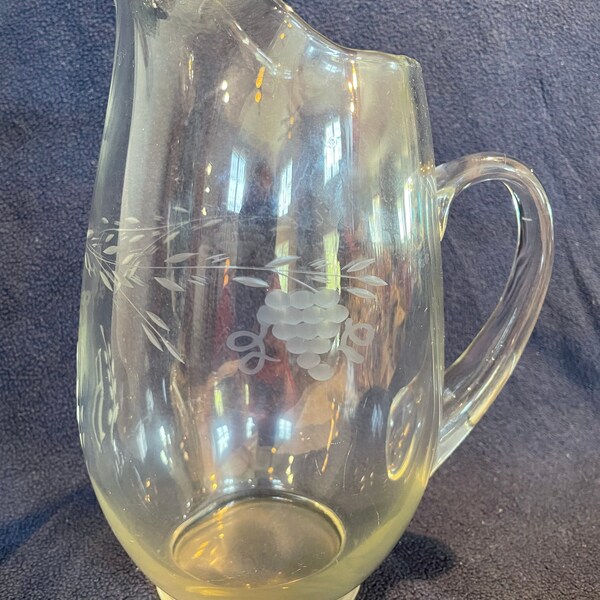 Etched Glass Pitcher - Make Your Own Glass Pitcher