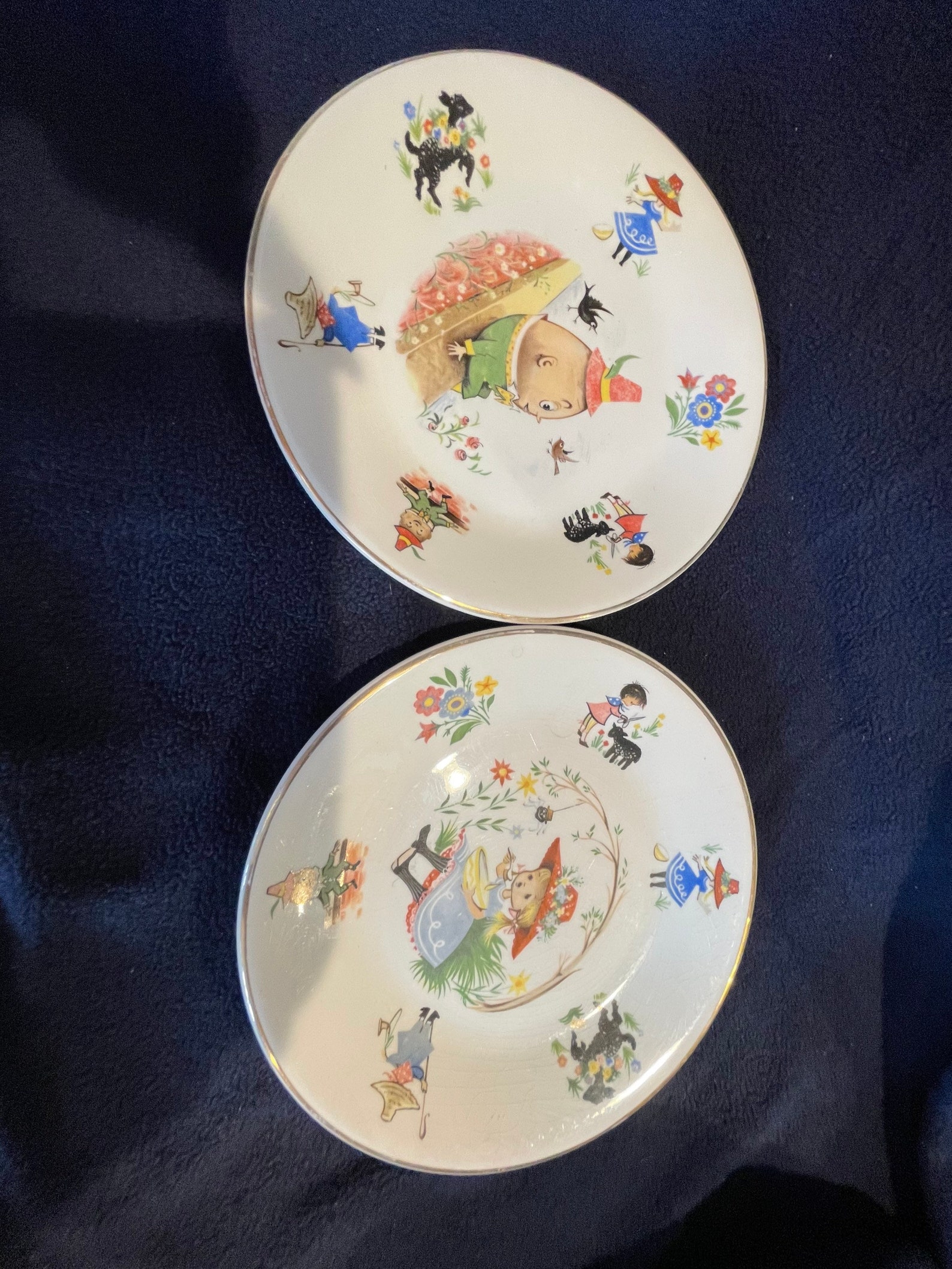 Vintage Nursery Rhyme Plates 2 | Etsy