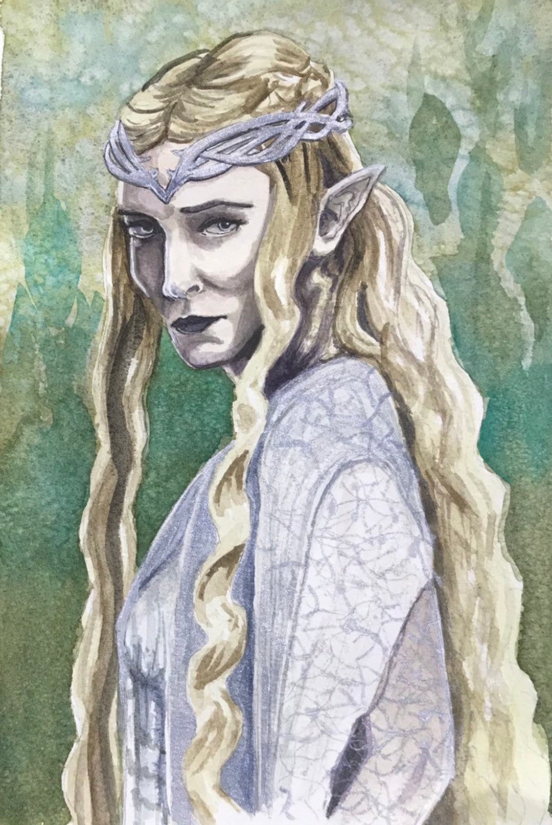 Journey to Lothlórien: A Stunning Lady Galadriel Print on 100 - Etsy