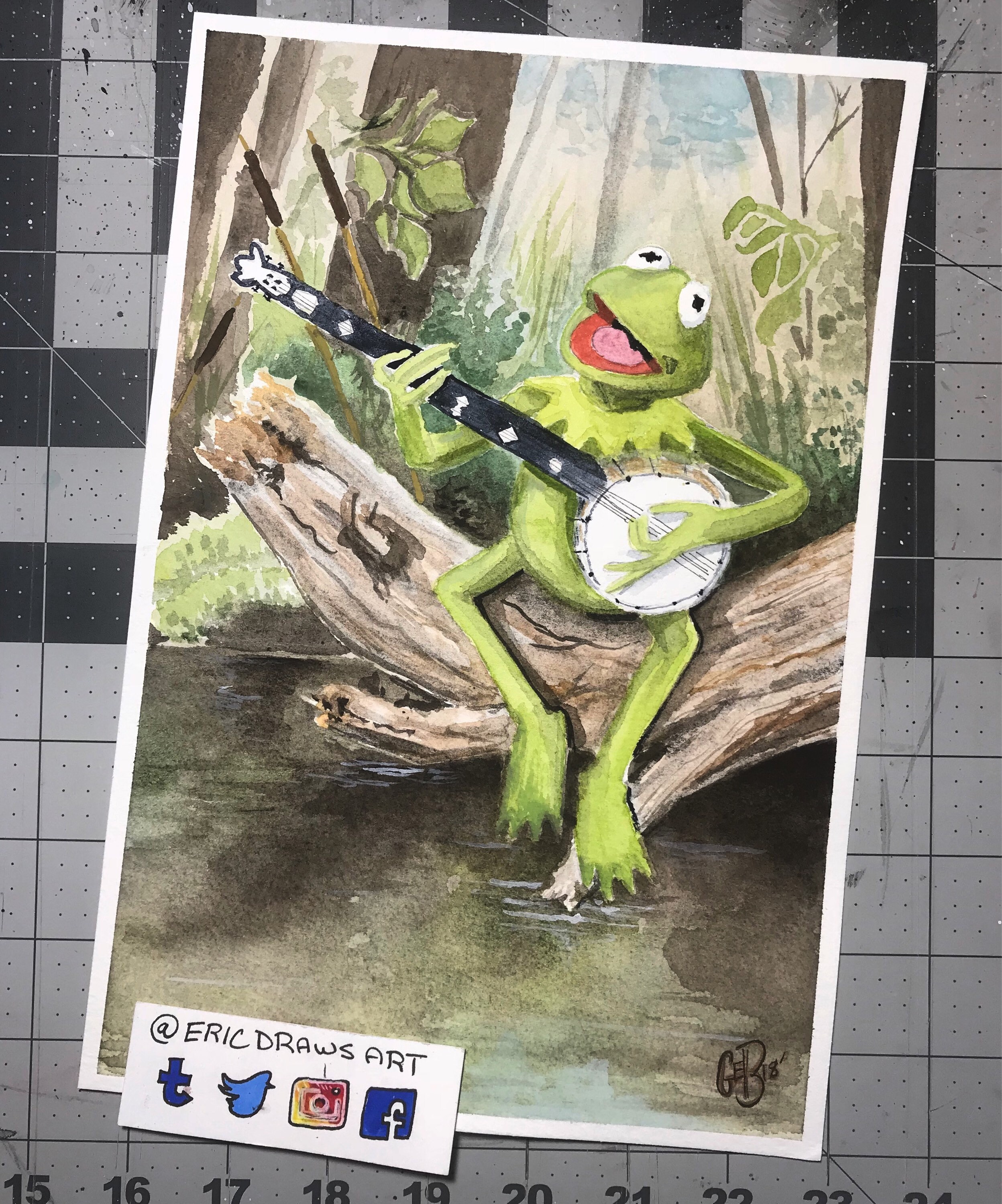 Kermit Playing Banjo