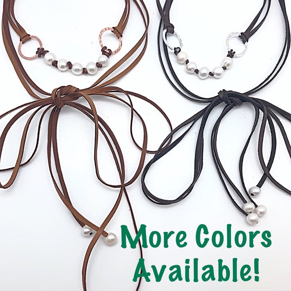 Leather Lariat - Etsy