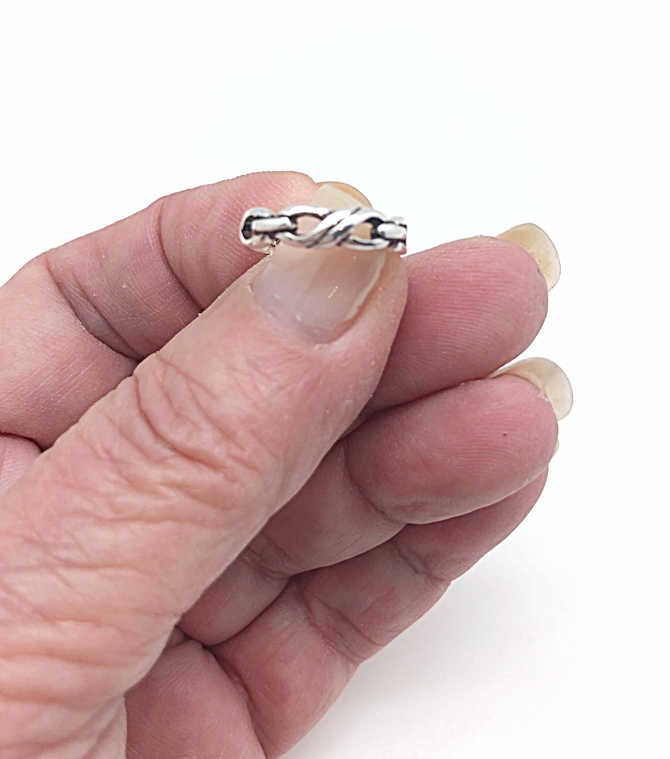 Infinity Toe Ring Sterling Adjustable Sterling Chain Toe - Etsy Canada