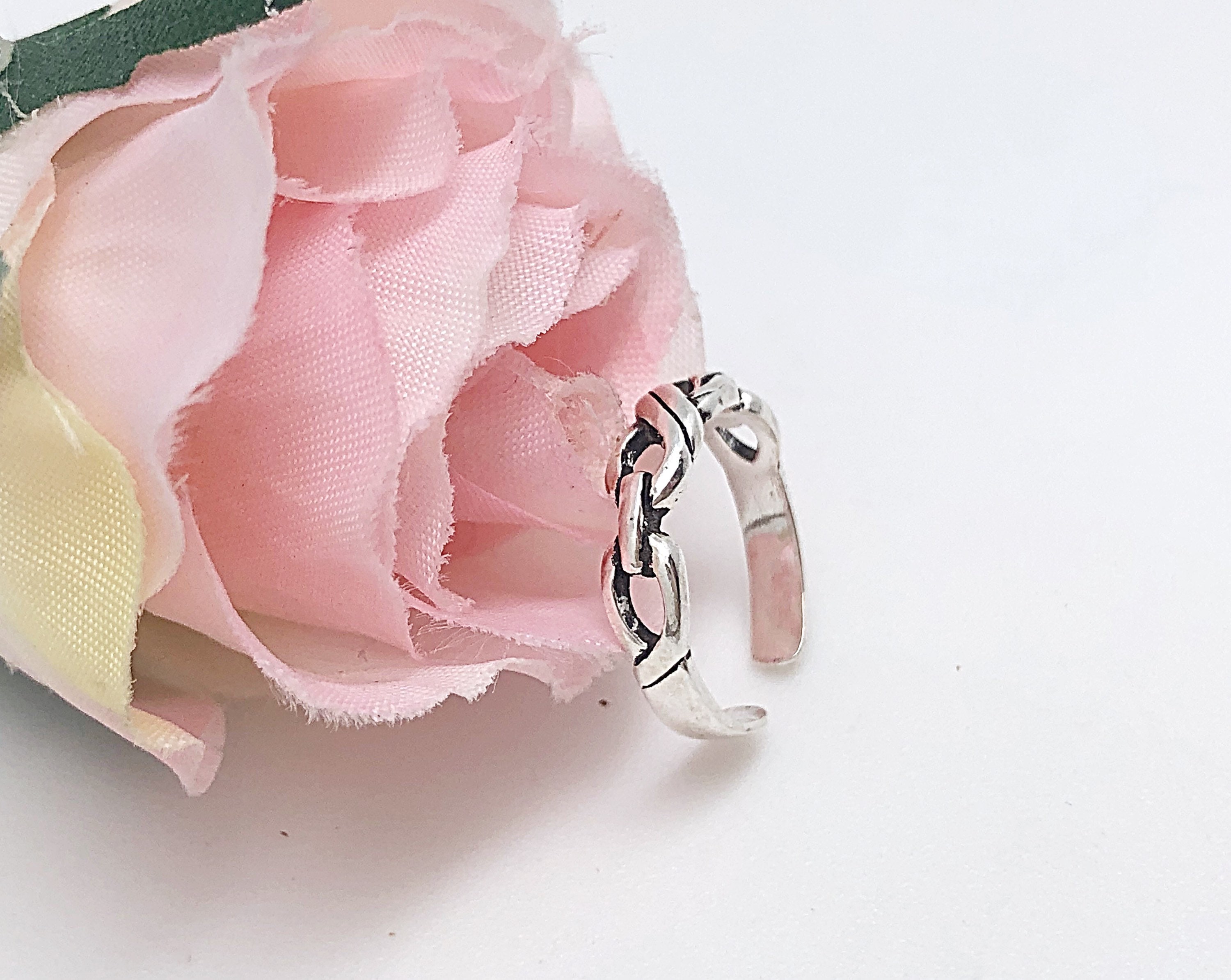 Infinity Toe Ring Sterling Adjustable Sterling Chain Toe - Etsy Canada