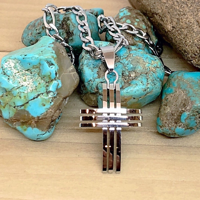 Triple Cross Necklace - Etsy