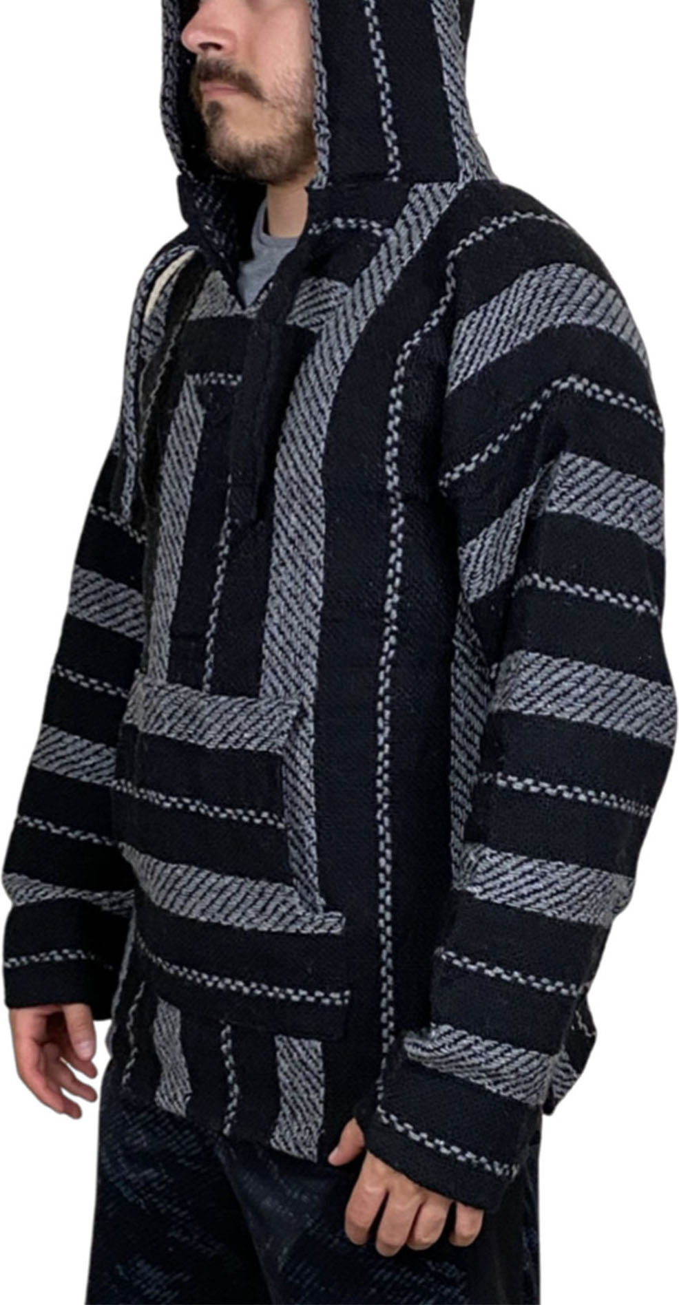 Mexican Baja Hoodie Multicolor Surfer Skater Drug Rug Jacket Unisex ...