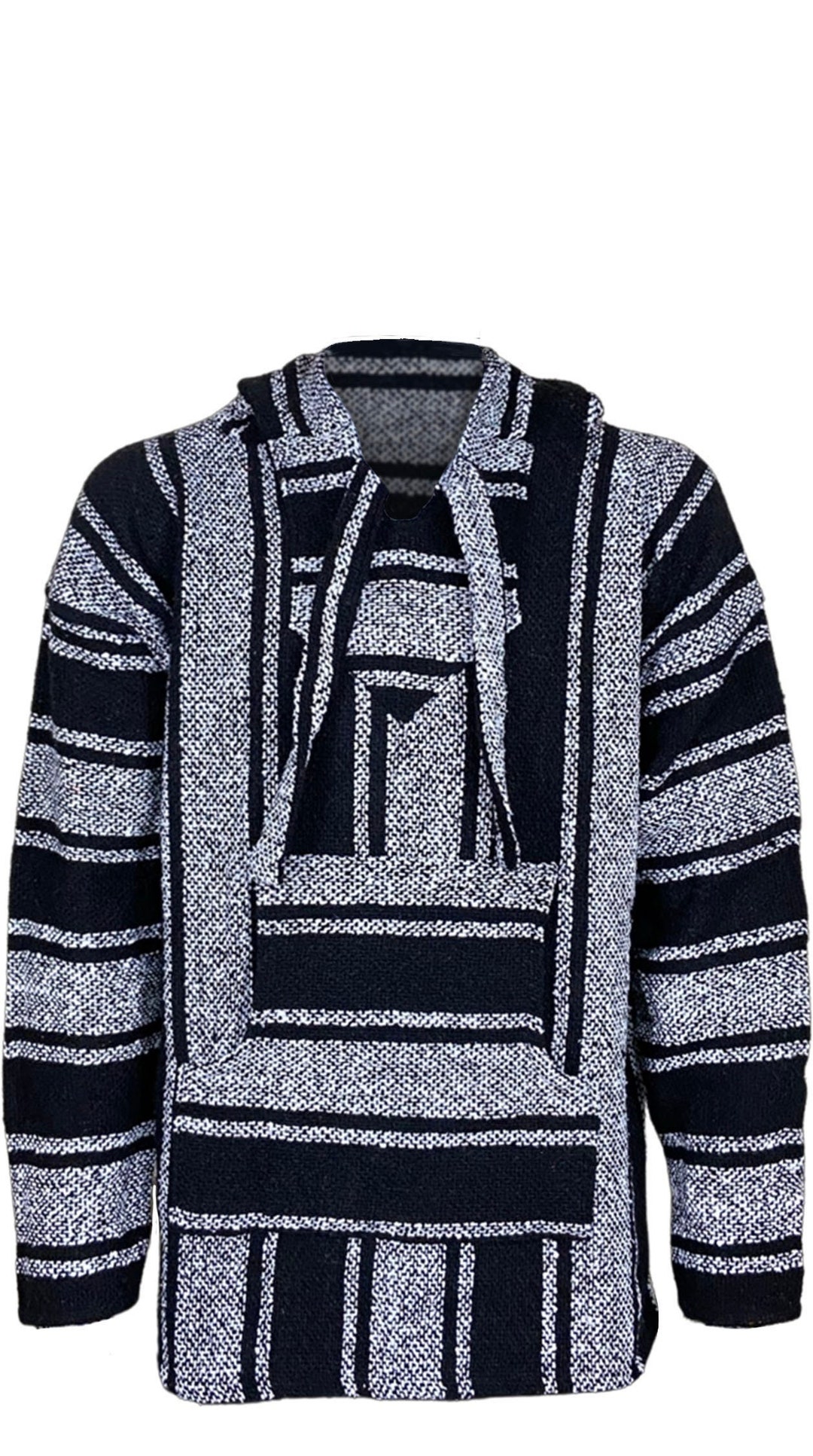 Mexican Baja Hoodie Multicolor Surfer Skater Drug Rug Jacket Unisex ...