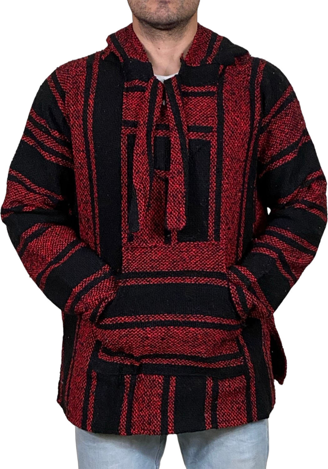 Mexican Baja Hoodie Multicolor Surfer Skater Drug Rug Jacket Unisex ...