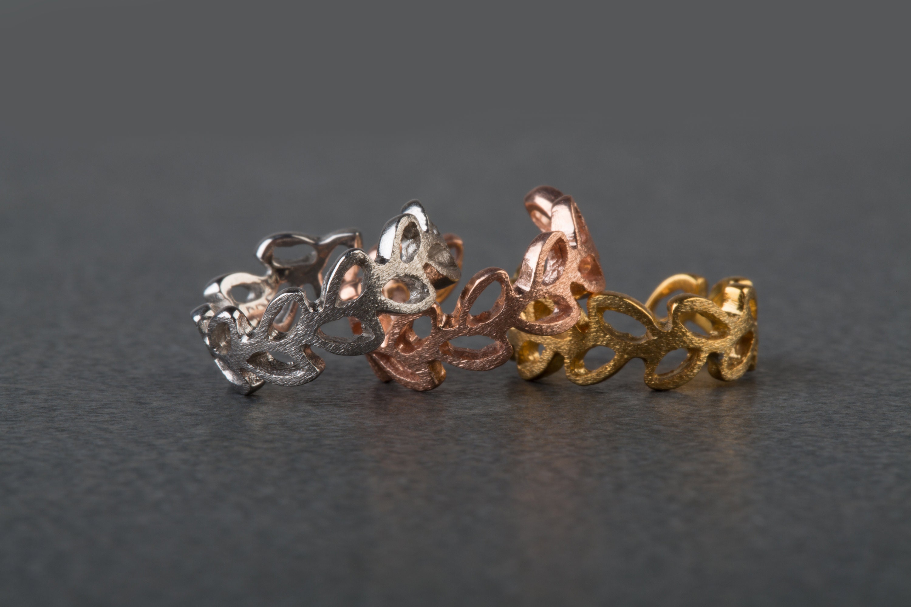 Solid Gold Ear CuffLeaves Ear Cuff 9k&14k Gold Ear CuffsNon | Etsy