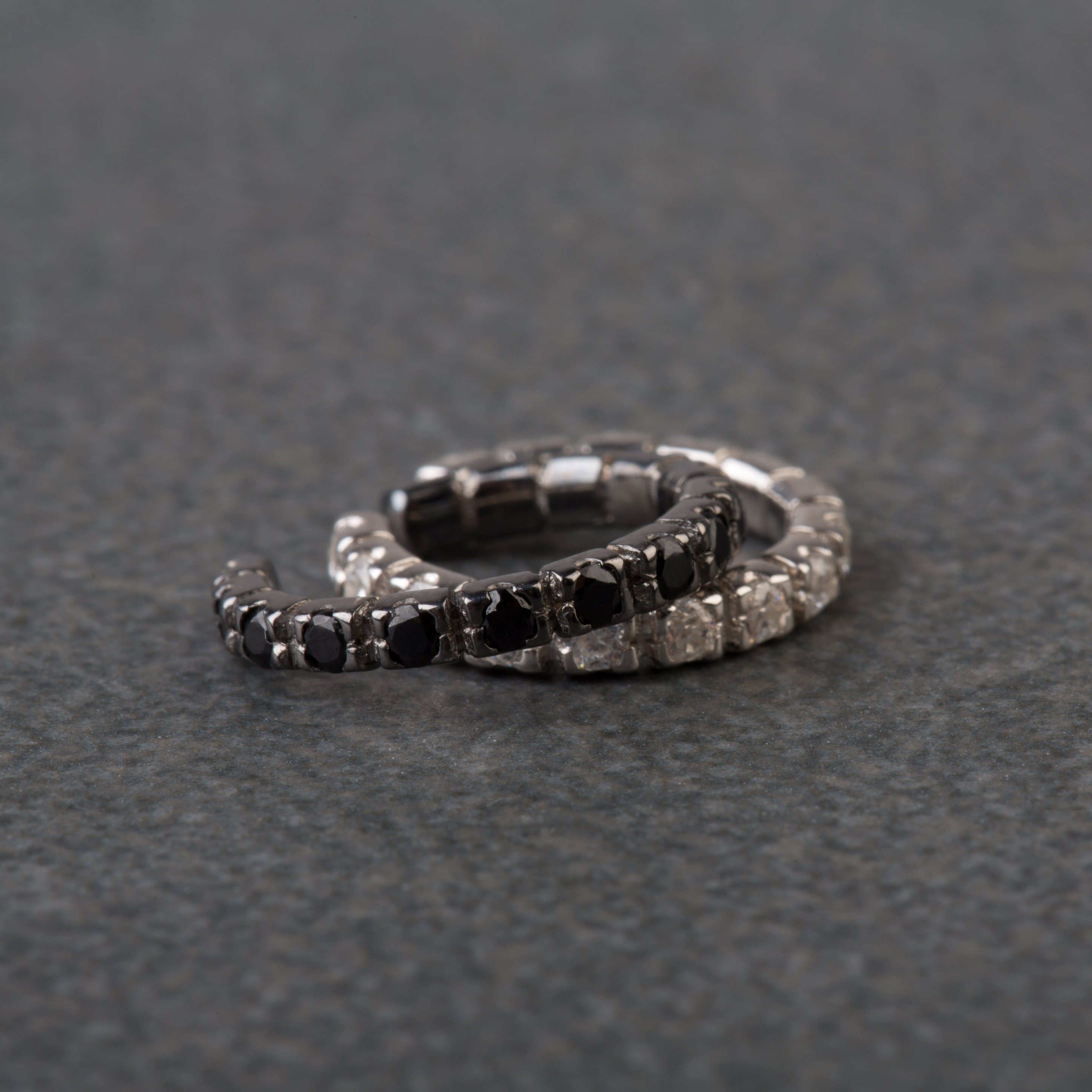 Solid Gold Ear Cuff Ringcz Pave Ear Cuff 9k 14k Gold Ear | Etsy