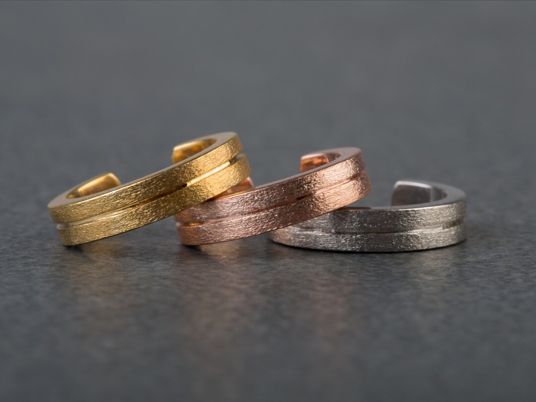 Solid Gold Ear Cuffsingle Band Ear Cuff 9k&14k Gold Ear - Etsy