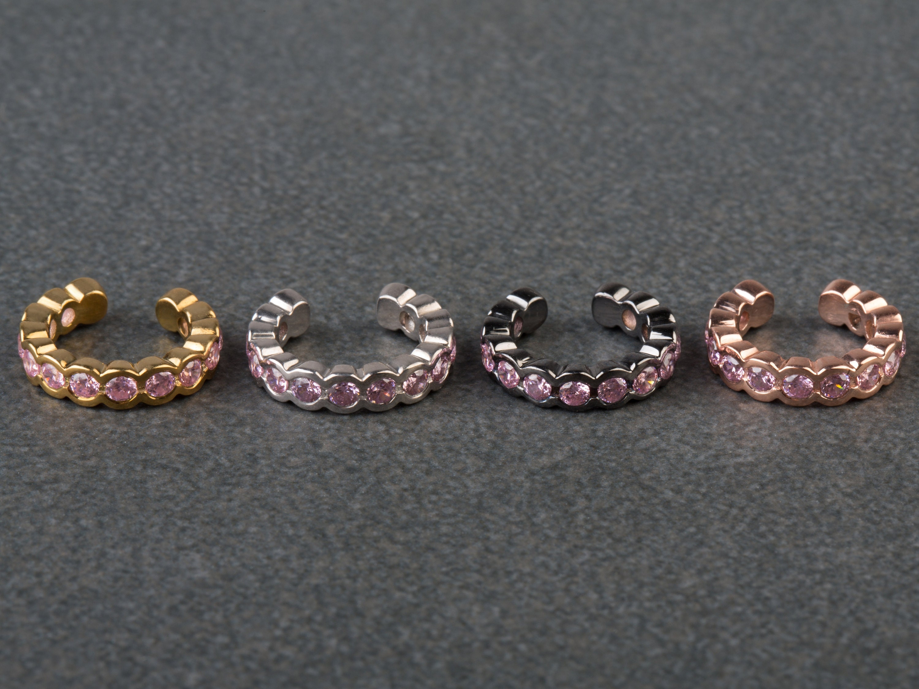 Solid Gold Ear Cuff CZ Pave Ear Cuff Solid Gold 9k or 14k | Etsy