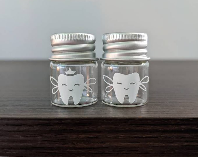 Tooth Fairy Jars / Miniature / Mini / First Tooth Keepsake / Baby Teeth ...