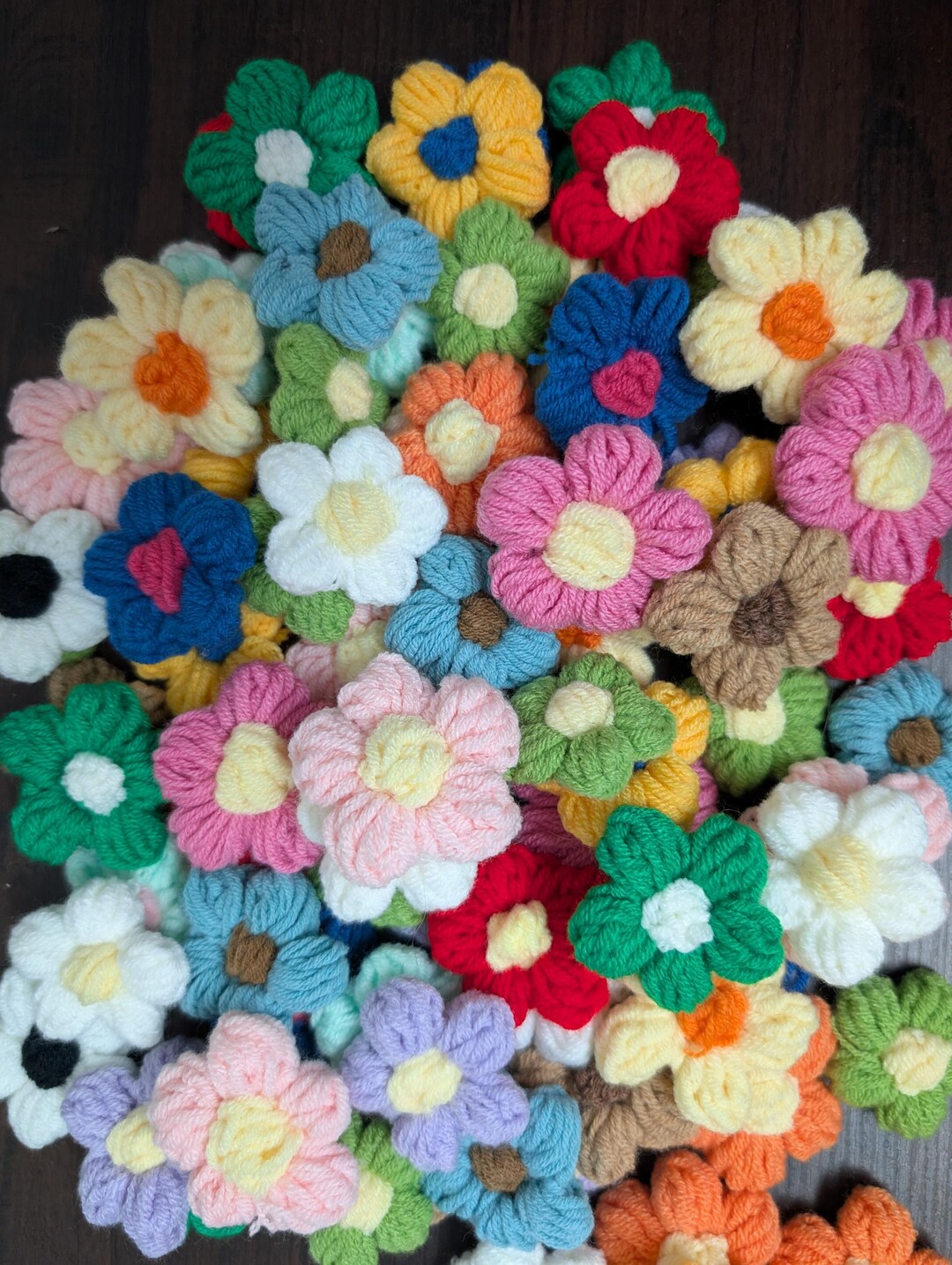 Crochet Flower Magnets, Crochet Flowers, Daisy, Kitchen Magnets ...