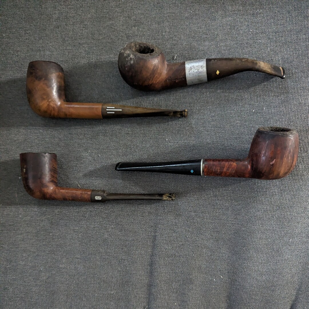 Lot of 4 Vintage Smoking Pipes - Etsy