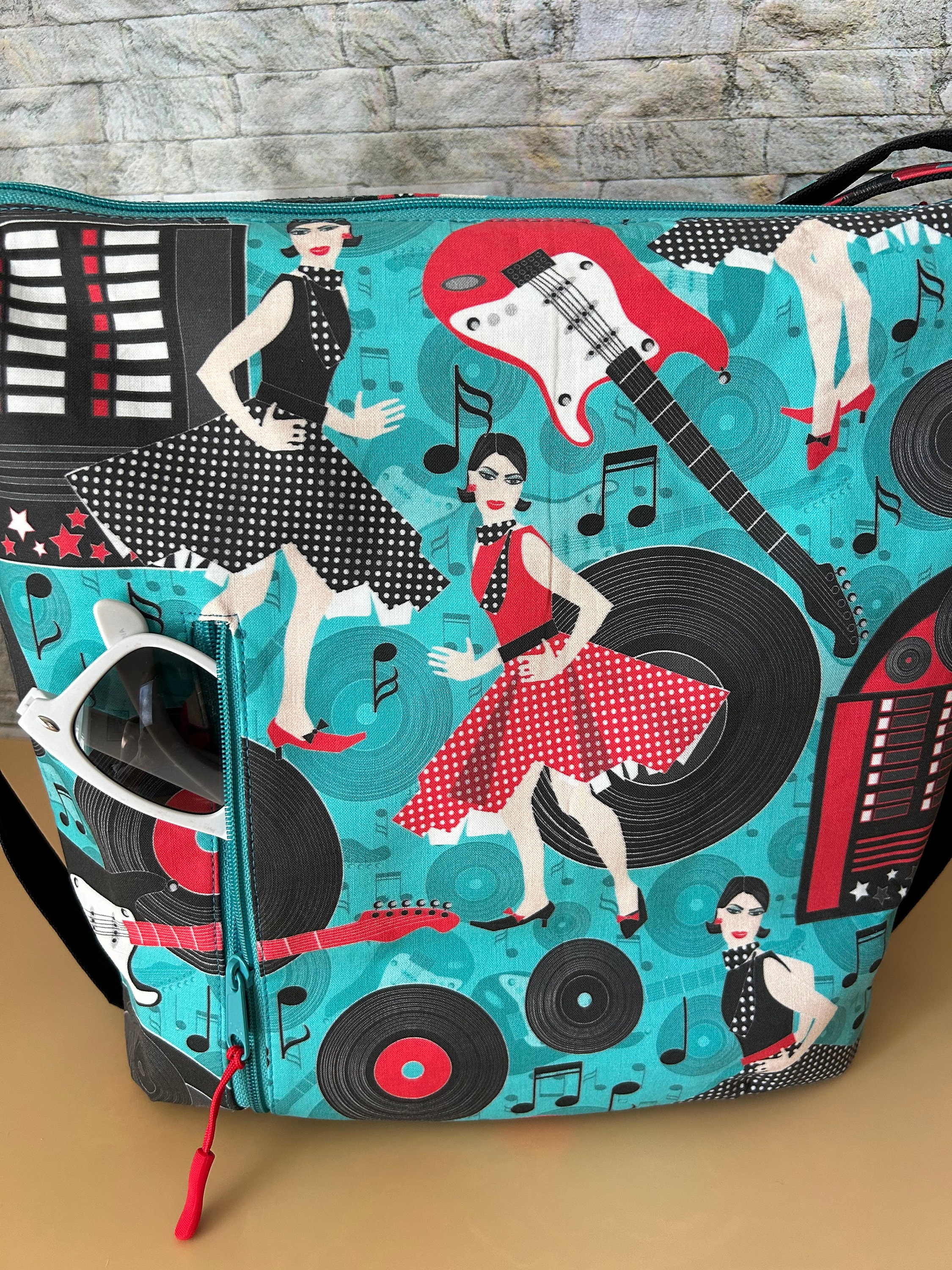 ROCKABILLYT Jukebox, Pinup Girls Convertible Bag - Etsy
