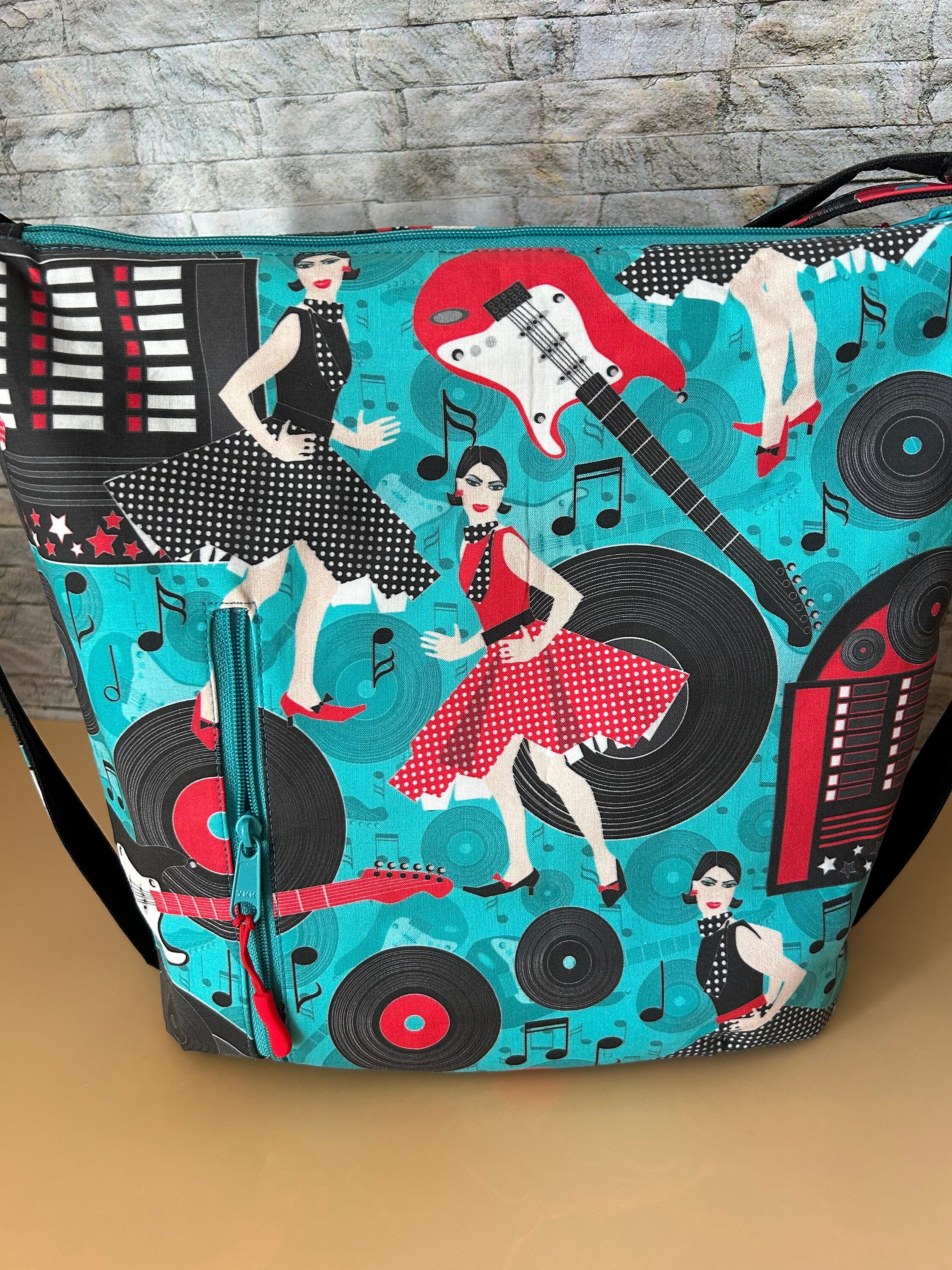 ROCKABILLYT Jukebox, Pinup Girls Convertible Bag - Etsy