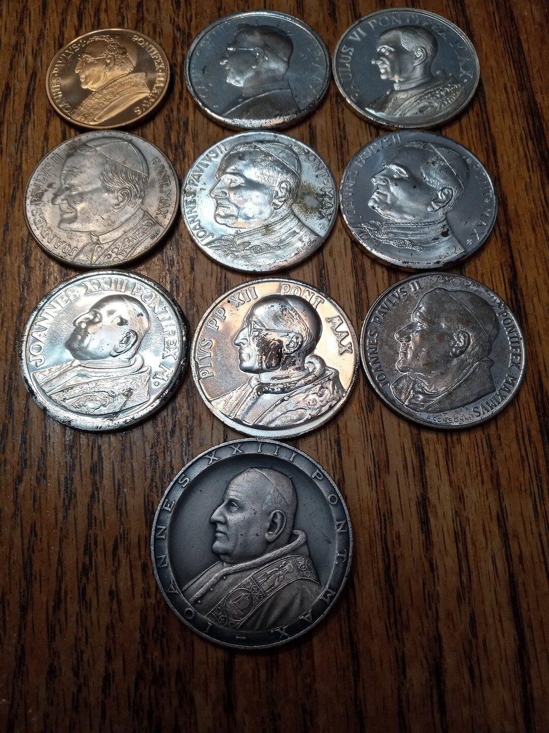 10 Different Pope Medals Various Years and Popes - Etsy