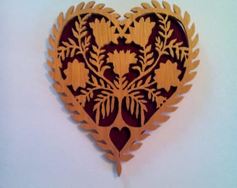 Scroll Saw Heart - Etsy