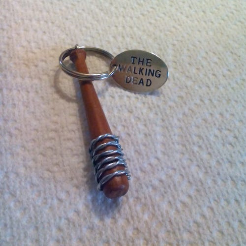 Negan Lucille Bat Prop/replica key Chain the Walking - Etsy