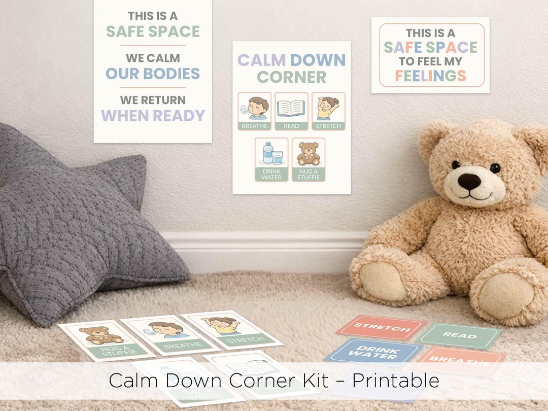 Calm Down Corner Printable | Kids Emotional Regulation Toolkit ...