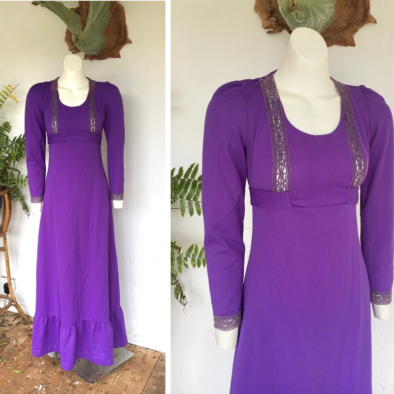1960s Purple Dress - Etsy