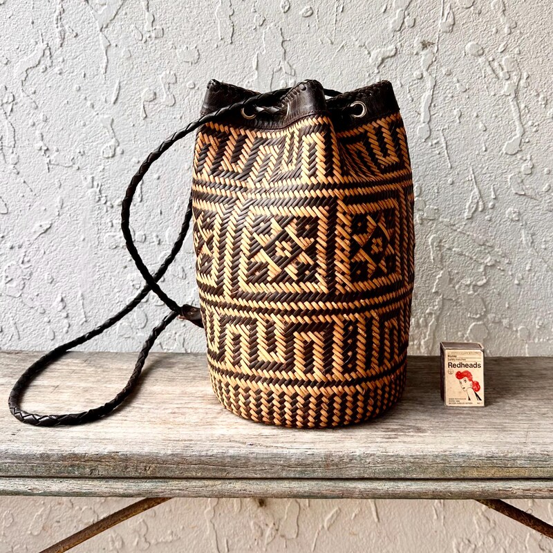 Rattan Backpack - Etsy