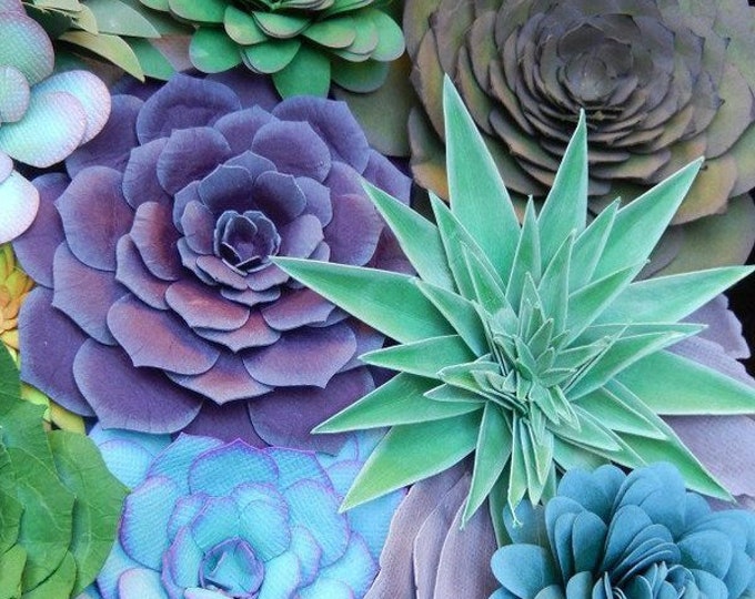 Paper Succulent Plants - Handcrafted Succulents- Sold Individually ...