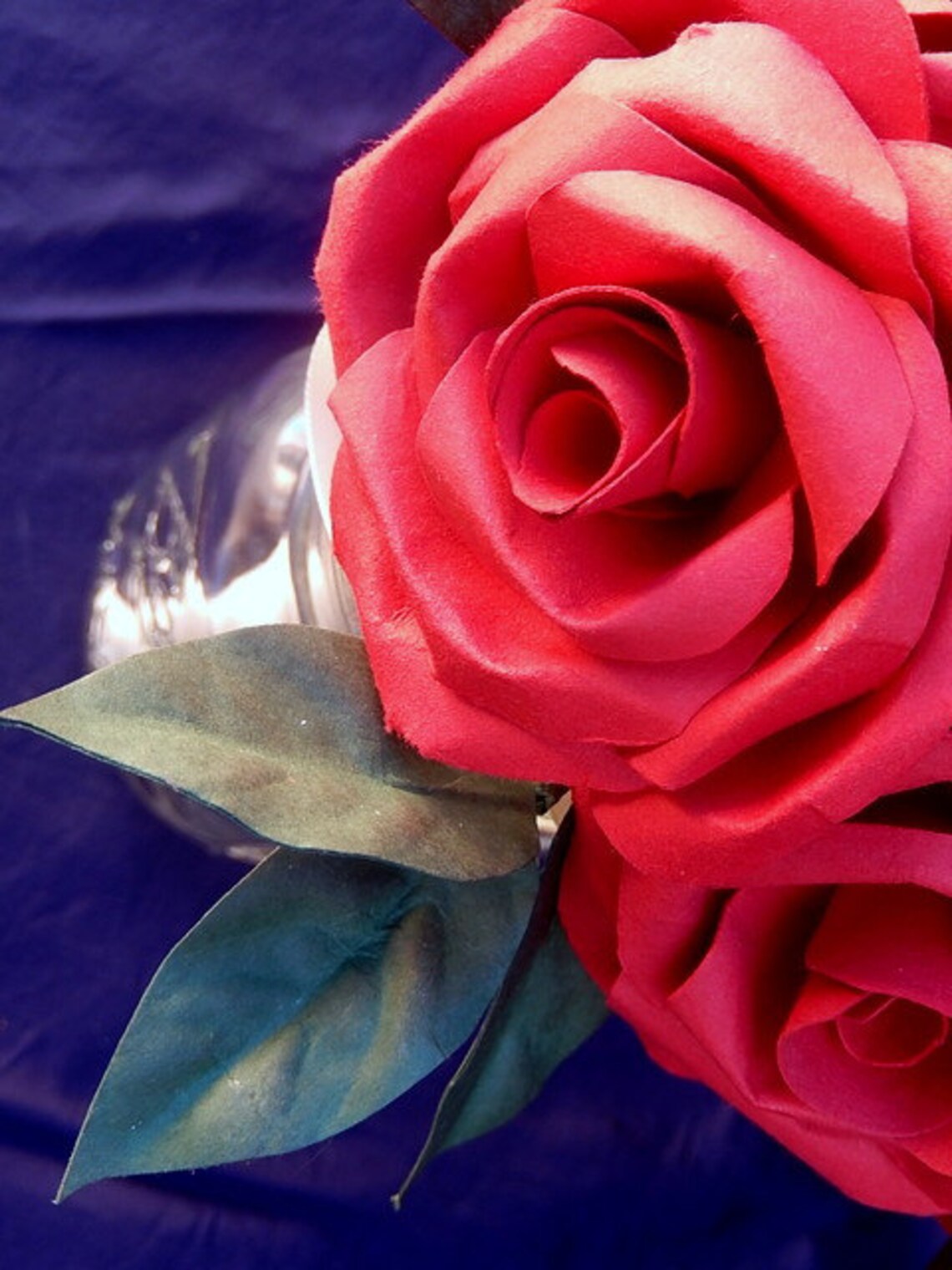 Paper Roses Wedding Bouquet Red Flowers Paper Bridal - Etsy