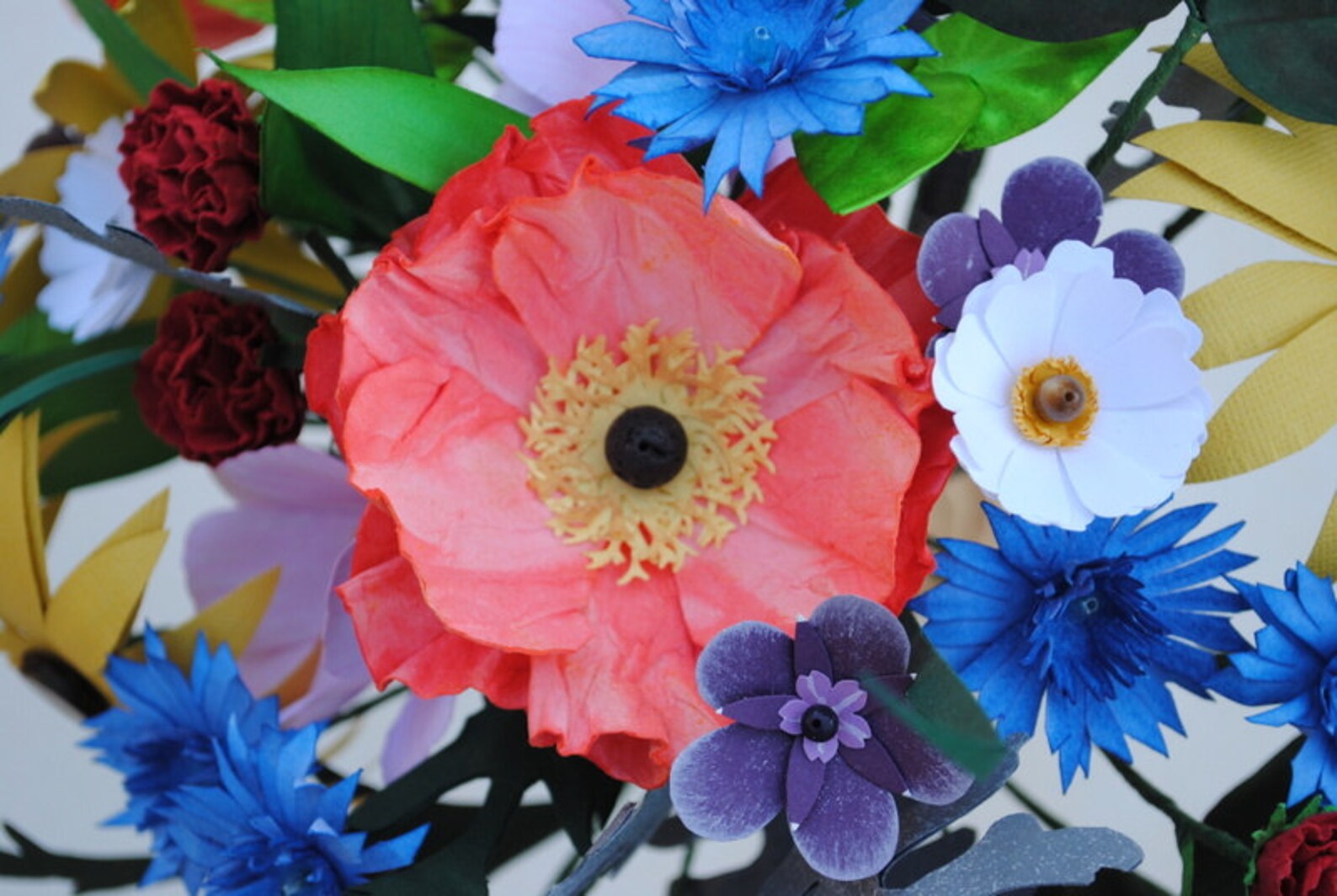 Paper Wildflower Wedding Bouquet Bridal Flowers Colorful - Etsy