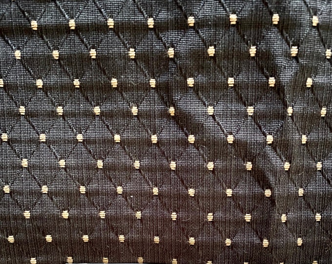 Black & Tan Diamond Pattern Home Decor Upholstery Fabric 56 Wide Heavy ...