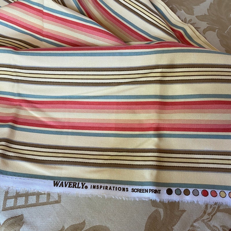 Waverly Blue Fabric - Etsy