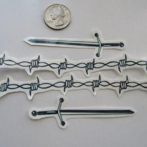 Temporary Tattoo - Set of 5 Daggers 21 Savage Tattoos / Post Malone ...