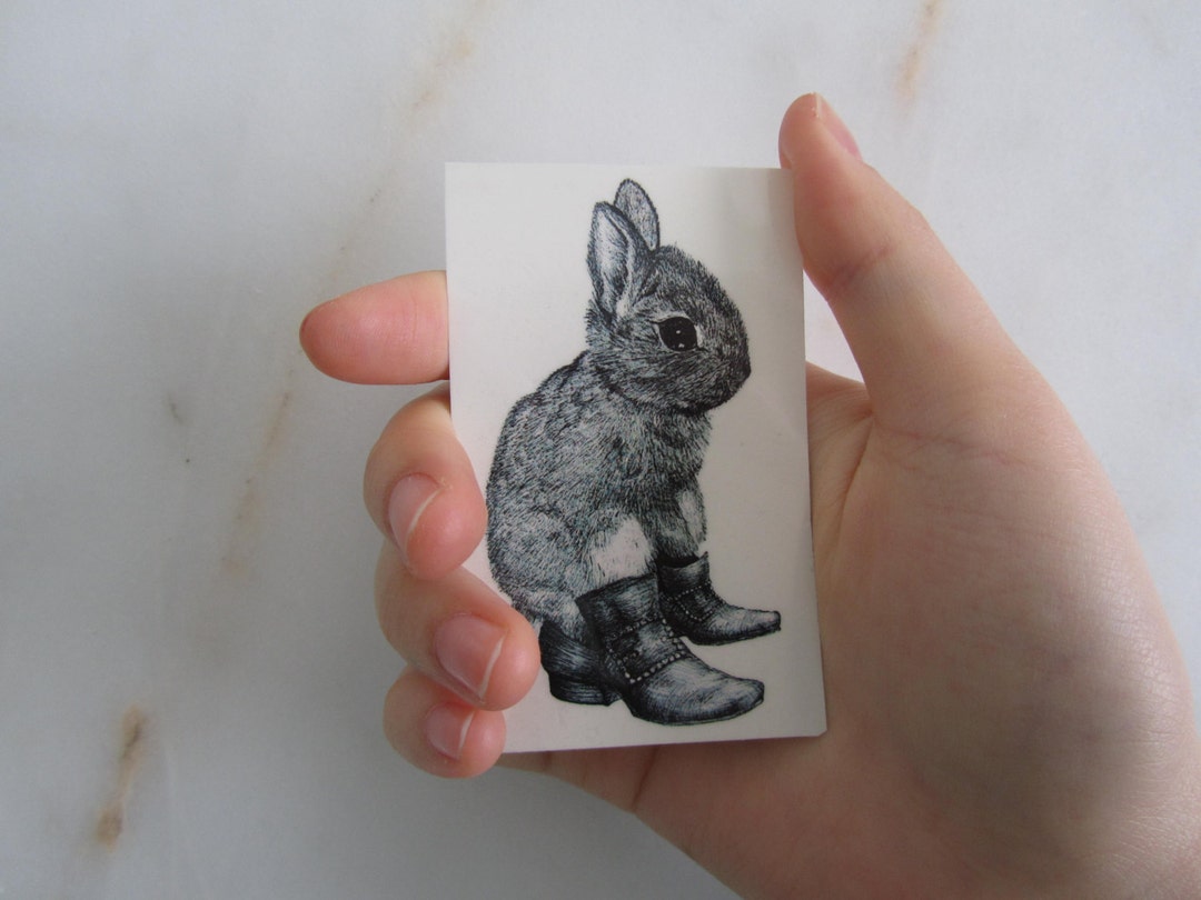 Temporary Tattoo - Bunny / Tattoo Flash/ Rabbit / Peter Rabbit / Wrist ...