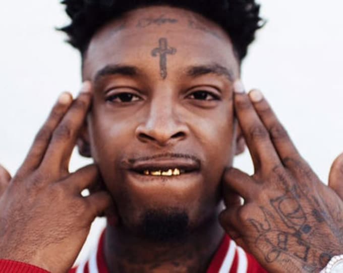 21 Savage Temporary Tattoo Set 21 Savage Face Tattoos / 21 Savage ...