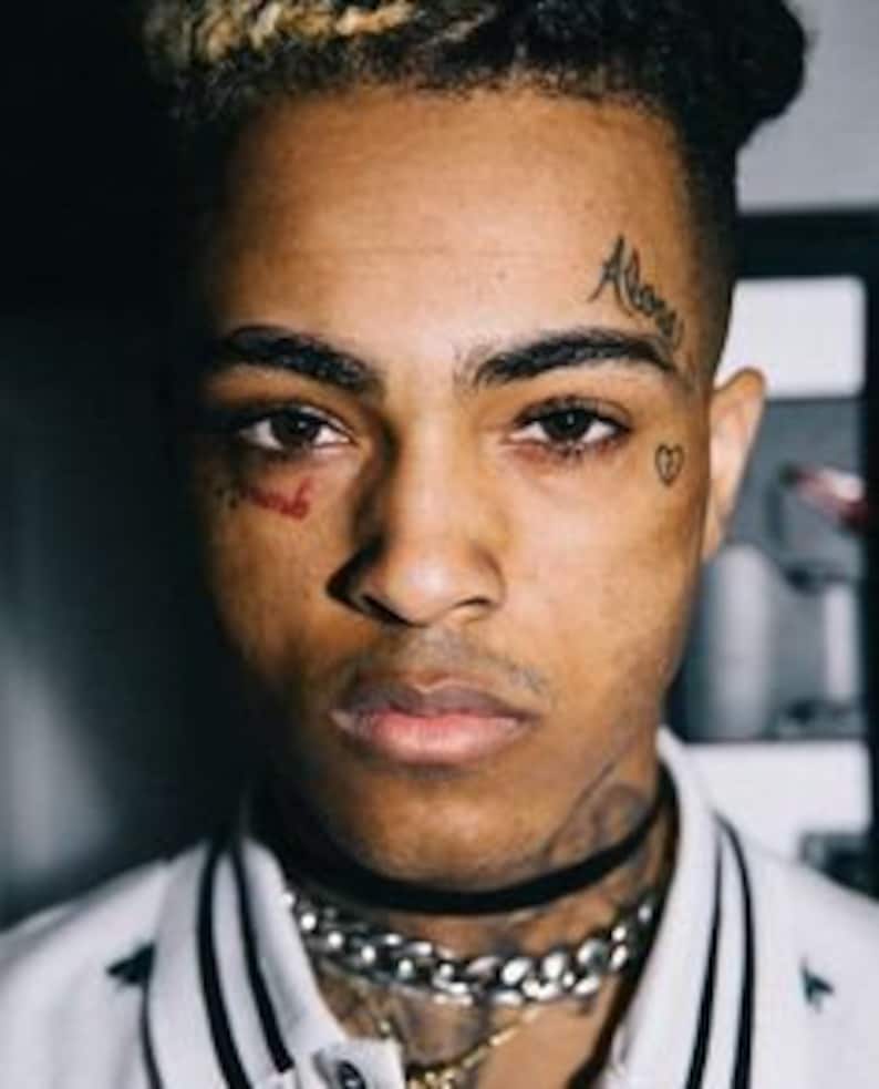 Xxxtentacion Temporary Tattoos Set Xxxtentacion Face Tattoos Etsy Canada