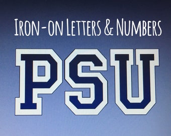 Letters iron on | Etsy