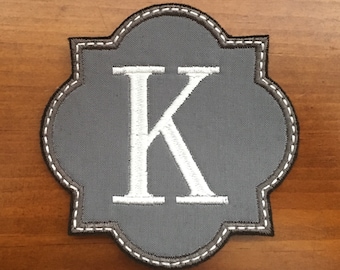 Monogram patch | Etsy