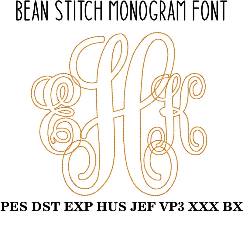 Monogram Font Design - Etsy