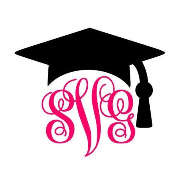 Graduation Cap Monogram - Etsy