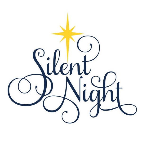 Silent Night Sign - Etsy