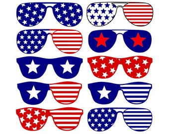 Patriotic Sunglasses Png - Etsy