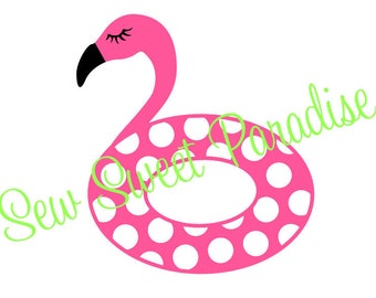 Flamingo Float Svg | Etsy
