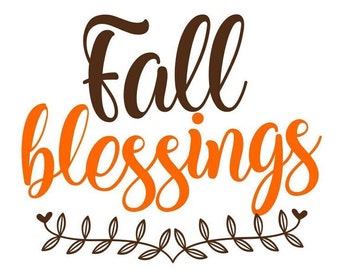 Fall Blessings Svg - Etsy