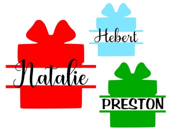 Christmas Name Svg | Etsy