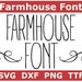 Farmhouse Font SVG TTF Farmhouse Alphabet Farm Font - Etsy