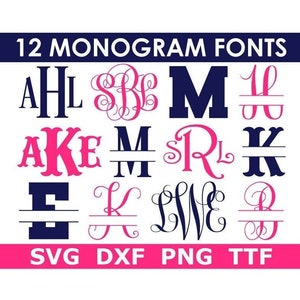 Monogram Font - Etsy