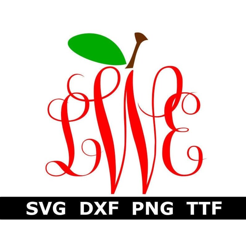 Apple Monogram - Etsy